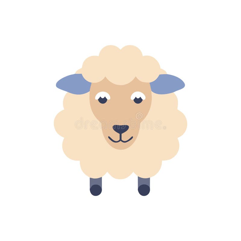 Whimsical Sheep Icon for Fun Designs Stock Image - Illustration of baby ...