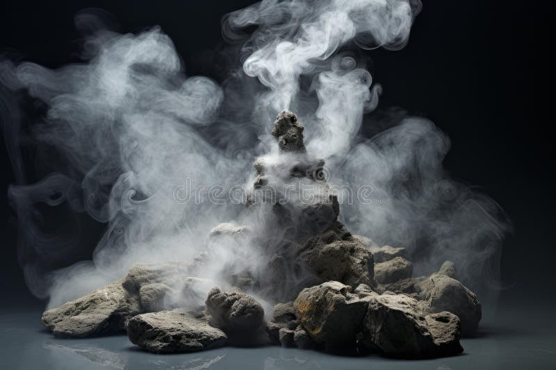 Whimsical Smoke Stones. Generate Ai Stock Illustration - Illustration ...