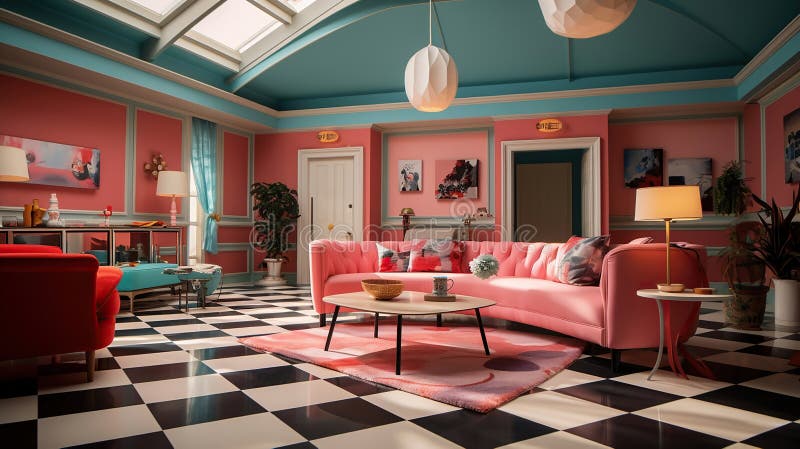 Whimsical Spaces. Playful and Imaginative Interior Designs Stock ...