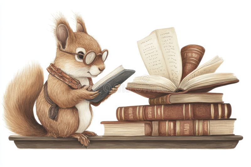 Squirrel Librarian Stock Illustrations – 16 Squirrel Librarian Stock ...