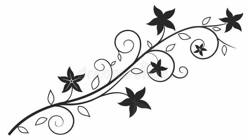 Whimsical Swirl with Stars, Creating a Magical and Decorative Accent ...