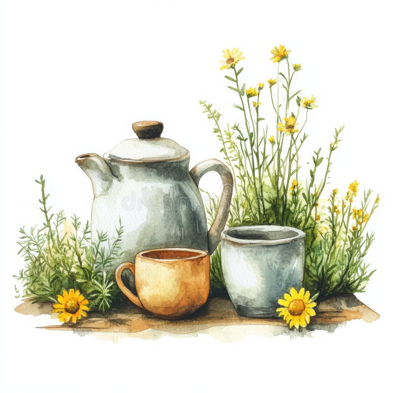 A Whimsical Tea Party Arrangement Creating a Corner Frame with ...