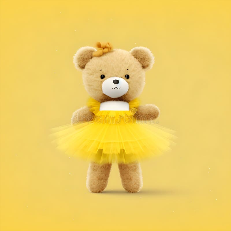 Whimsical Teddy Dance Scene Stock Illustration - Illustration of tulip ...