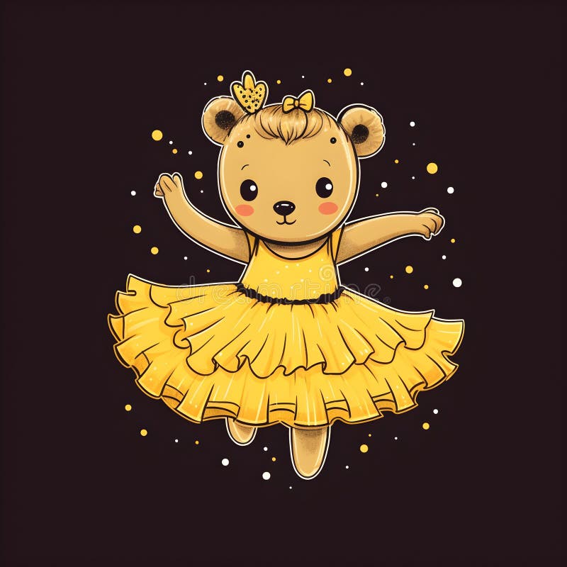 Whimsical teddy tutu art stock photo. Image of urban - 286696696