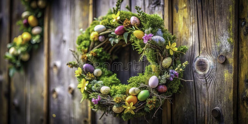 Whimsical Tilt-Shift Easter Wreath: a Miniature Spring Scene for Your ...