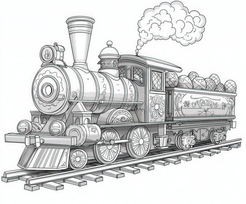 Simple Steam Engine Drawing Stock Photos - Free & Royalty-Free Stock ...