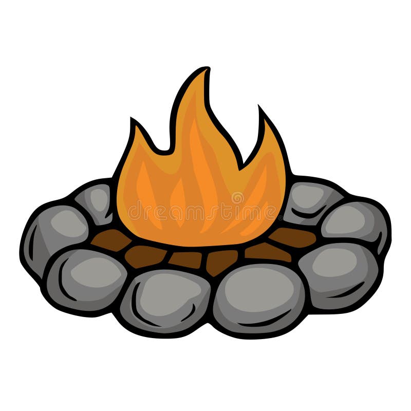 Campfire Icon Stones Stock Illustrations – 506 Campfire Icon Stones ...