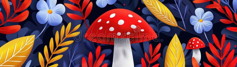 Whimsical Vector Pattern with Fairy Tale Elements Stock Illustration ...