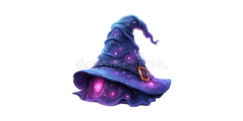 Whimsical Wizard Hat with Cosmic Design. Fantasy and Magic Theme ...