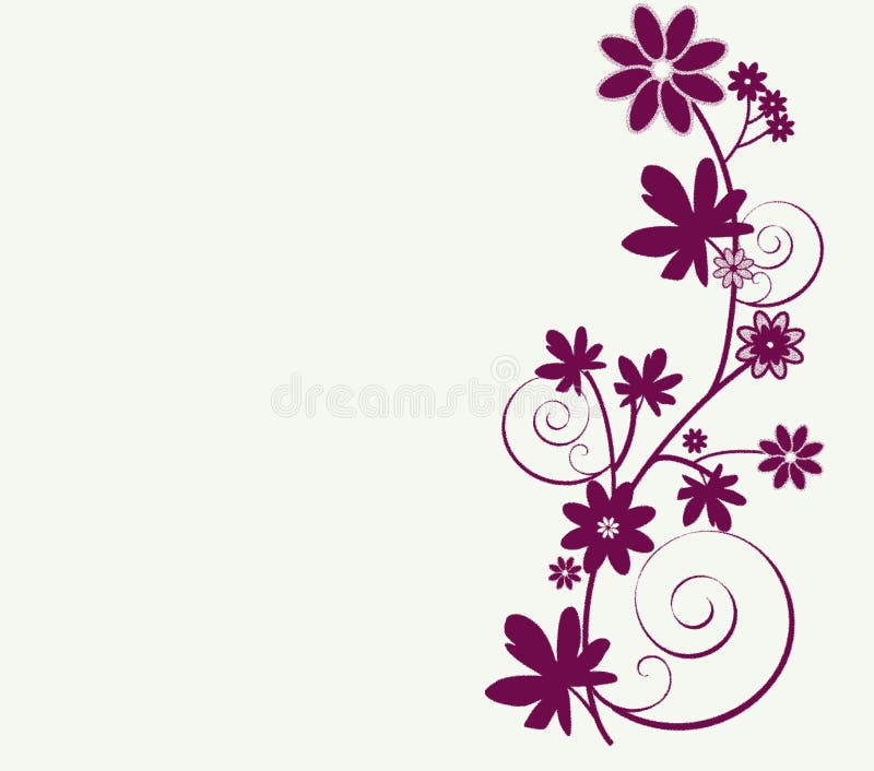 Whimsy Flowers Background stock illustration. Illustration of delicate ...