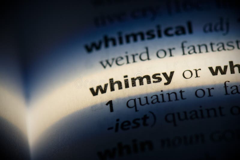 Whimsy stock image. Image of vocabulary, whimsy, printed - 161576979