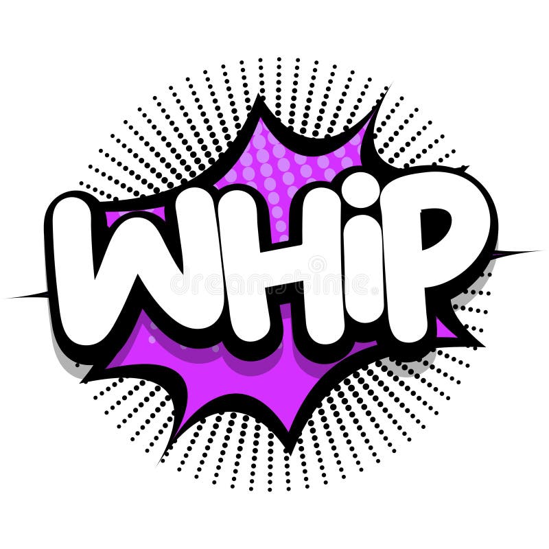 Whip Comic Bright Template with Speech Bubbles on Colorful Frames Stock ...