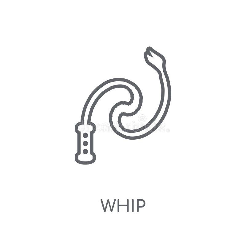 Whip Linear Icon. Modern Outline Whip Logo Concept on White Back Stock ...