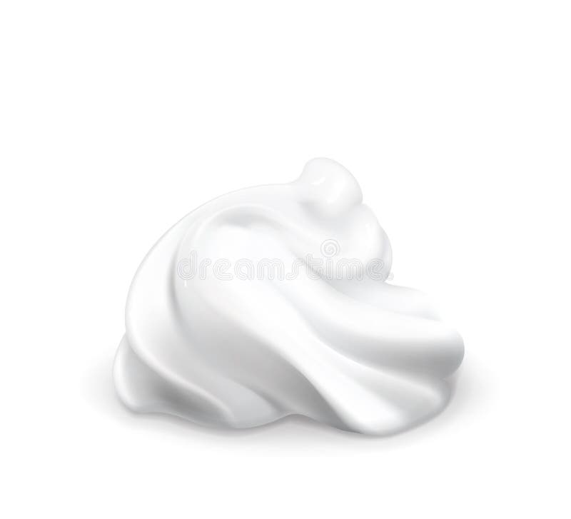 Whipped Cream Vector Illustration Stock Vector - Illustration of creamy ...