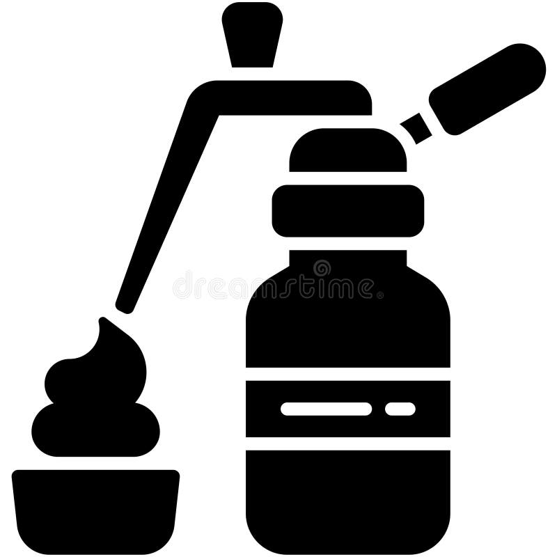 Whipped Cream Icon, Coffee Shop Related Vector Stock Vector ...