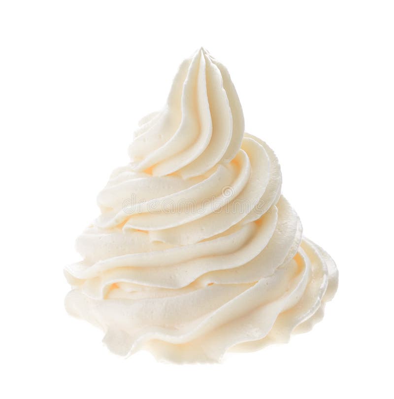 Swirl of Whipped Cream stock photo. Image of pudding - 126825938