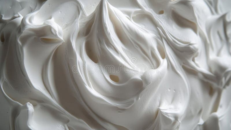 Whipped Cream Texture Swirls Delightful Dessert Stock Illustration ...