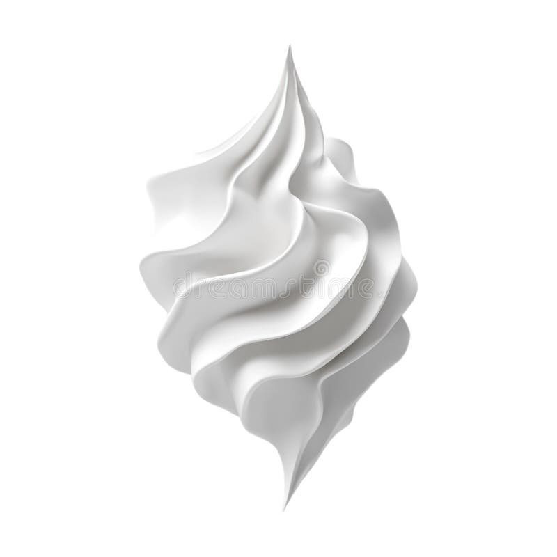 Whipped Cream on Transparent Background - Ai Generated Stock ...