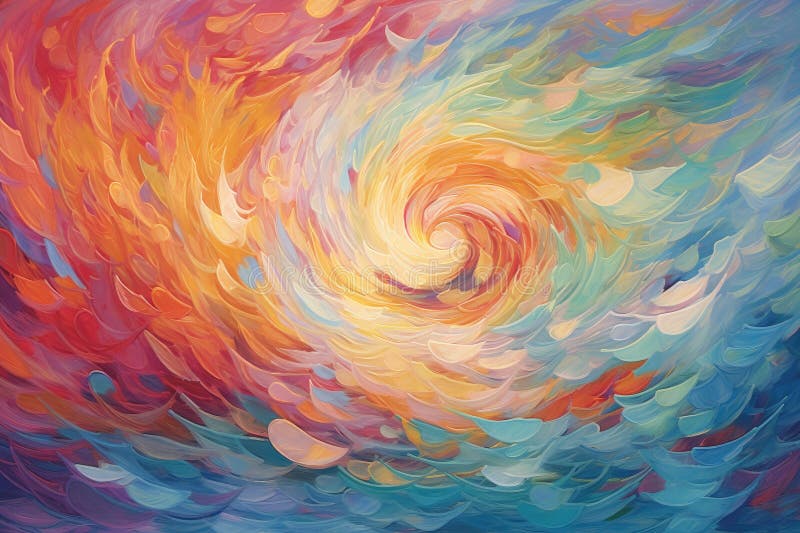 Whirling Colors: Dynamic Panorama of Swirling Colors and Patterns ...