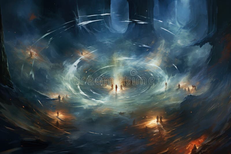 Whirling Vortex Elementals, Conjuring Powerful Storms with Their ...