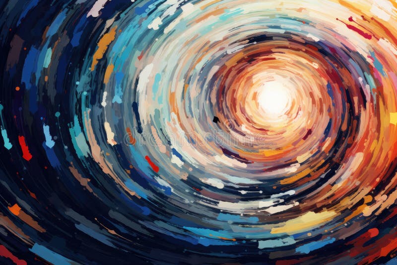 Whirlpool of Abstract Colors and Forms on a Dynamic Background ...