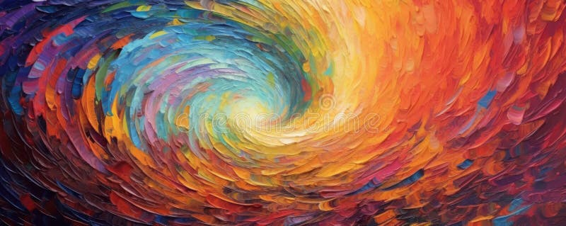 Whirlpool of Abstract Colors Swirling and Spiraling, Inviting the ...