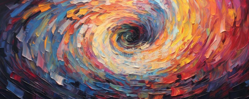 Whirlpool of Abstract Colors Swirling and Spiraling, Inviting the ...