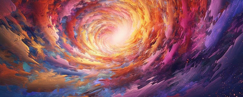 Whirlpool of Abstract Colors and Textures on a Vivid Background ...