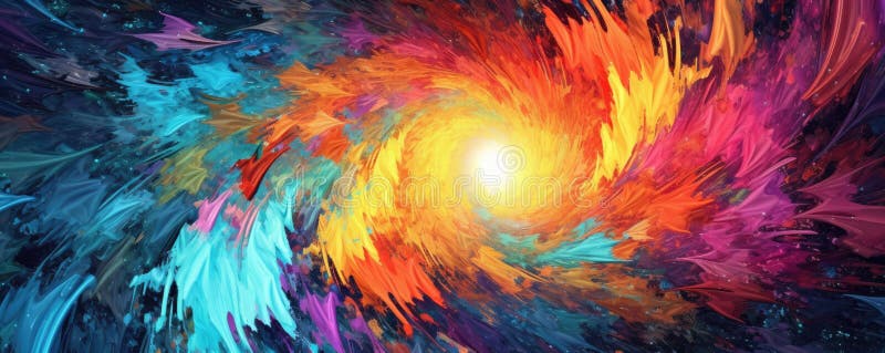 Whirlpool of Abstract Colors and Textures on a Vivid Background ...