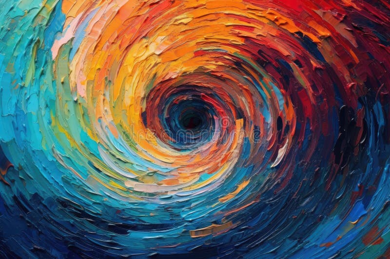 Whirlpool of Abstract Colors and Textures on a Vivid Background ...