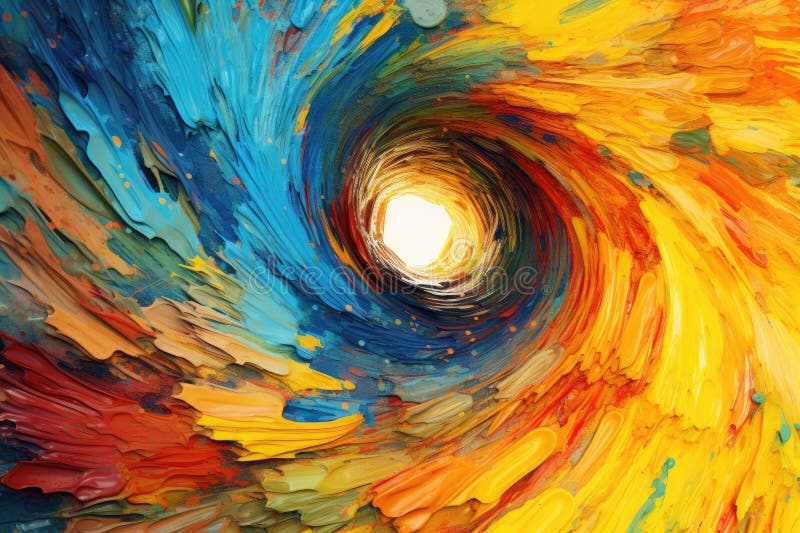 Whirlpool of Abstract Colors and Textures on a Vivid Background ...