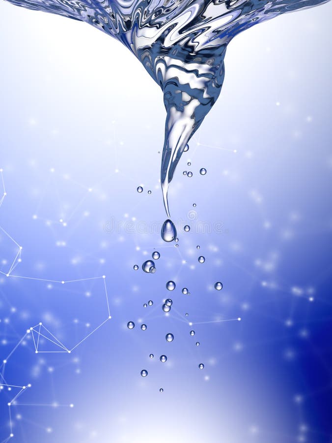 Whirlpool in blue water stock illustration. Illustration of blue - 97251068