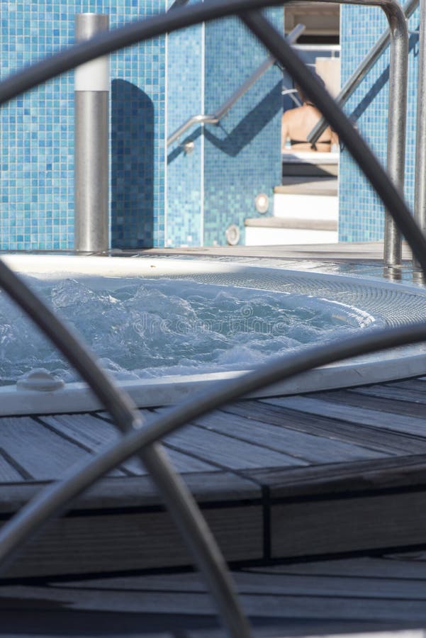Whirlpool on the Deck of a Cruise Ship Stock Photo - Image of resort ...