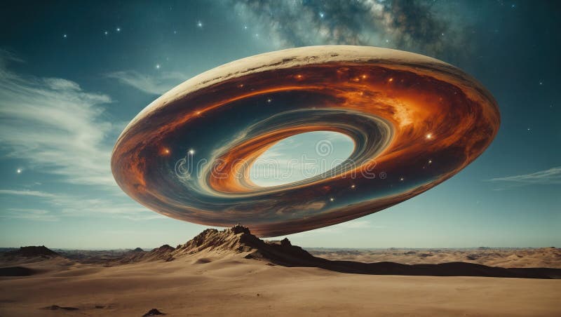 Whirlpool in deep space stock illustration. Illustration of glowing ...