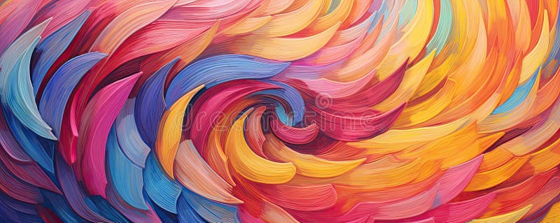 Whirlwind of Abstract Colors and Shapes on a Vibrant Background ...