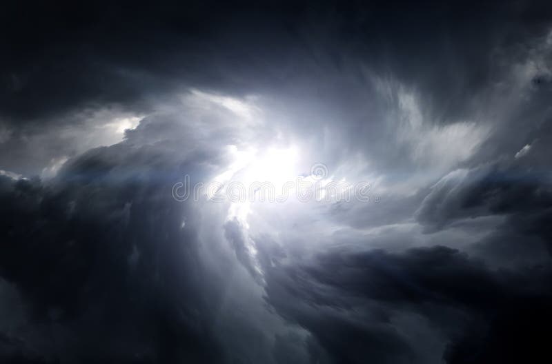 Whirlwind in the Clouds stock image. Image of thunderstorm - 101490989