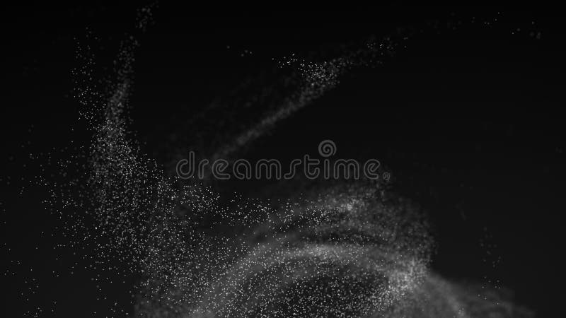 Whirlwind of Dust Particles. Abstract Primitives. 3d Rendering Stock ...