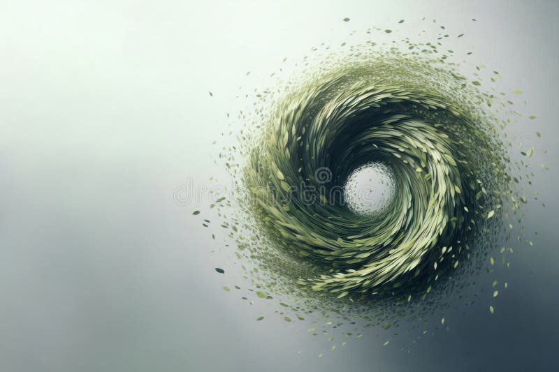 A Whirlwind of Leaves in the Air. Stock Image - Image of dynamic, concept: 334967049