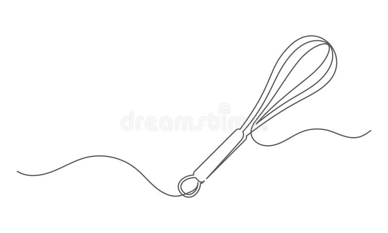 Whisk Line Drawing Stock Illustrations – 1,194 Whisk Line Drawing Stock ...