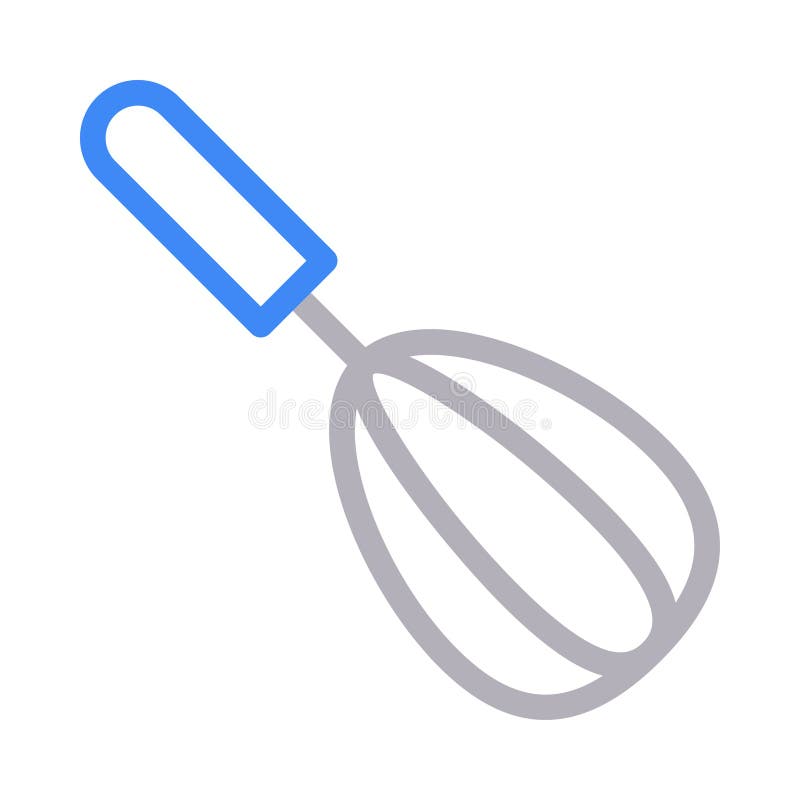 Whisk Vector Color Line Icon Stock Vector - Illustration of symbol ...