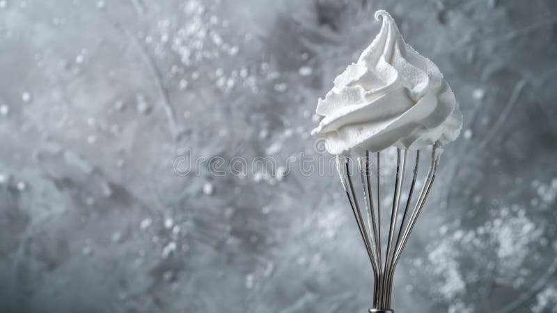 Whisk with Whipped Cream, Perfect for Food and Beverage Designs Stock ...