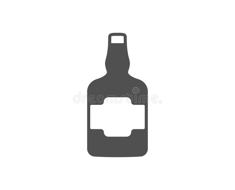 Whiskey Bottle Icon. Scotch Alcohol Sign. Vector Stock Vector ...
