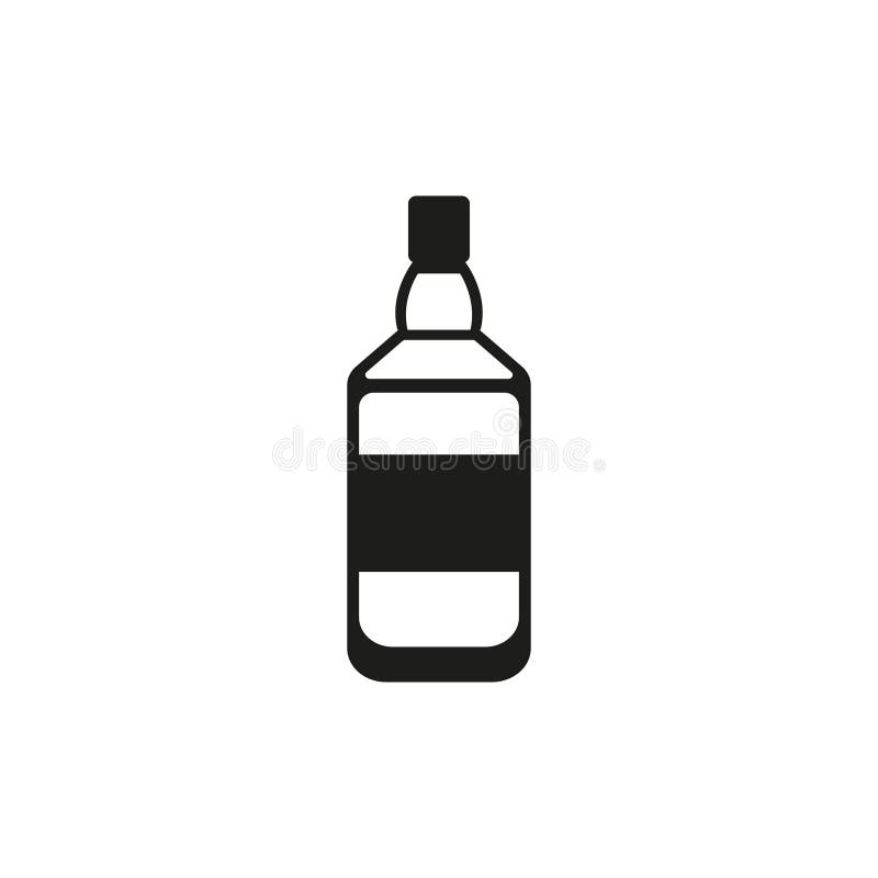 Whiskey Bottle Icon stock vector. Illustration of scotch - 380246927