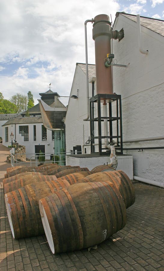 Whiskey Distillery in Scotland Stock Photo - Image of quality, painted ...