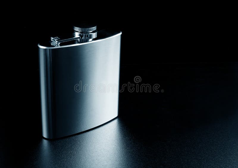 Whiskey flask stock photo. Image of flask, whiskey, steel - 17942254