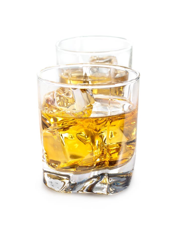 Whiskey and ice stock image. Image of gold, addiction - 17664791