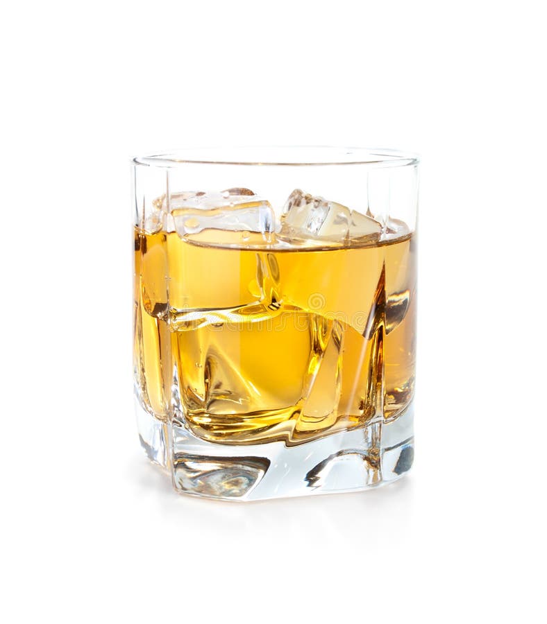 Glass of Scotch Whiskey and Ice Stock Image - Image of scotch, alcohol ...