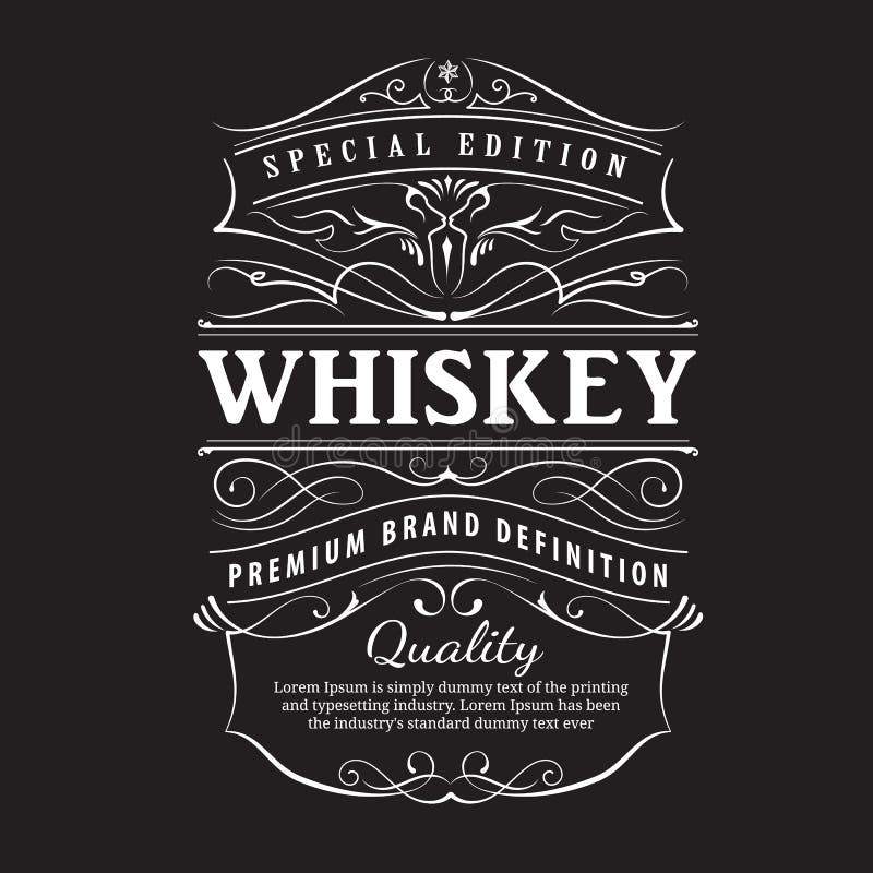 Vintage Whisky Label