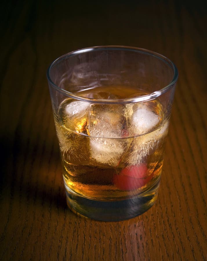 Whiskey on the rocks stock photo. Image of bourbon, alcohol - 12502828