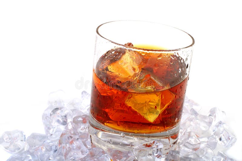 Whiskey on rocks stock photo. Image of scotch, water, rocks - 4182668